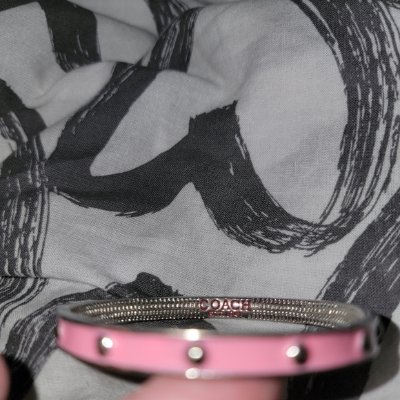 Coach | Accessories | Coach Pink Enamel Bangle | Poshmark